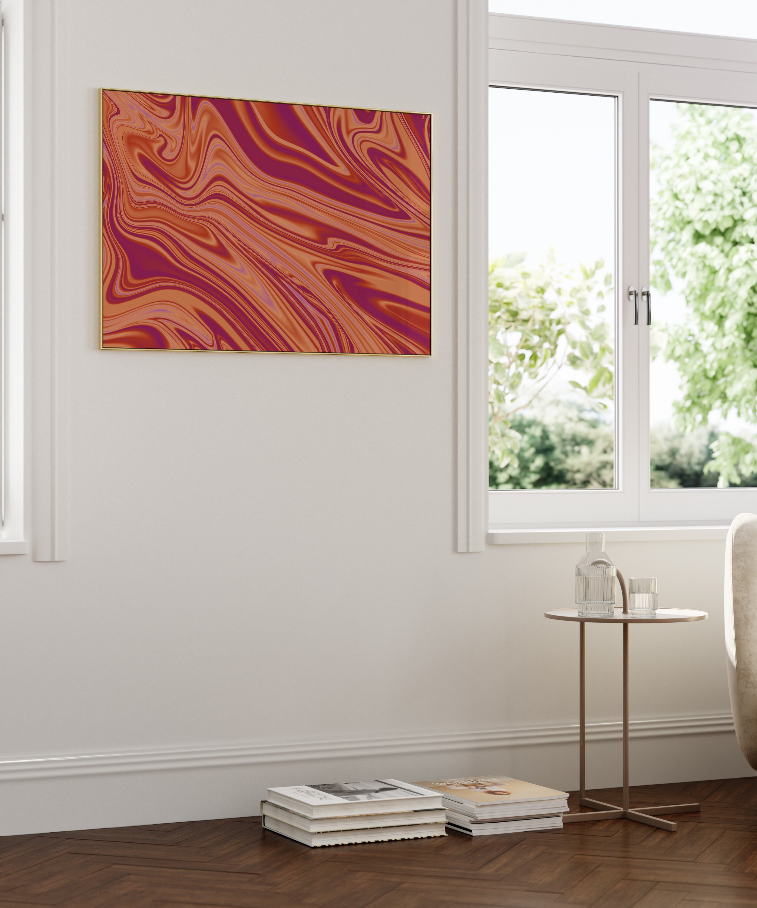 Horizontal Lesbian Wall Decor, Lesbian Flag Color Art, Wlw Poster ...