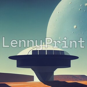 Space Station, Vintage Sci-fi Art, Retro Futurism Poster, Space Travel ...