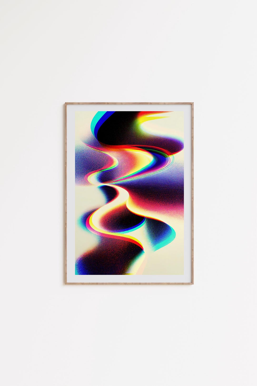 Psychedelic Chromatic Aberration Fine Art Print, Trippy Colorful Art ...