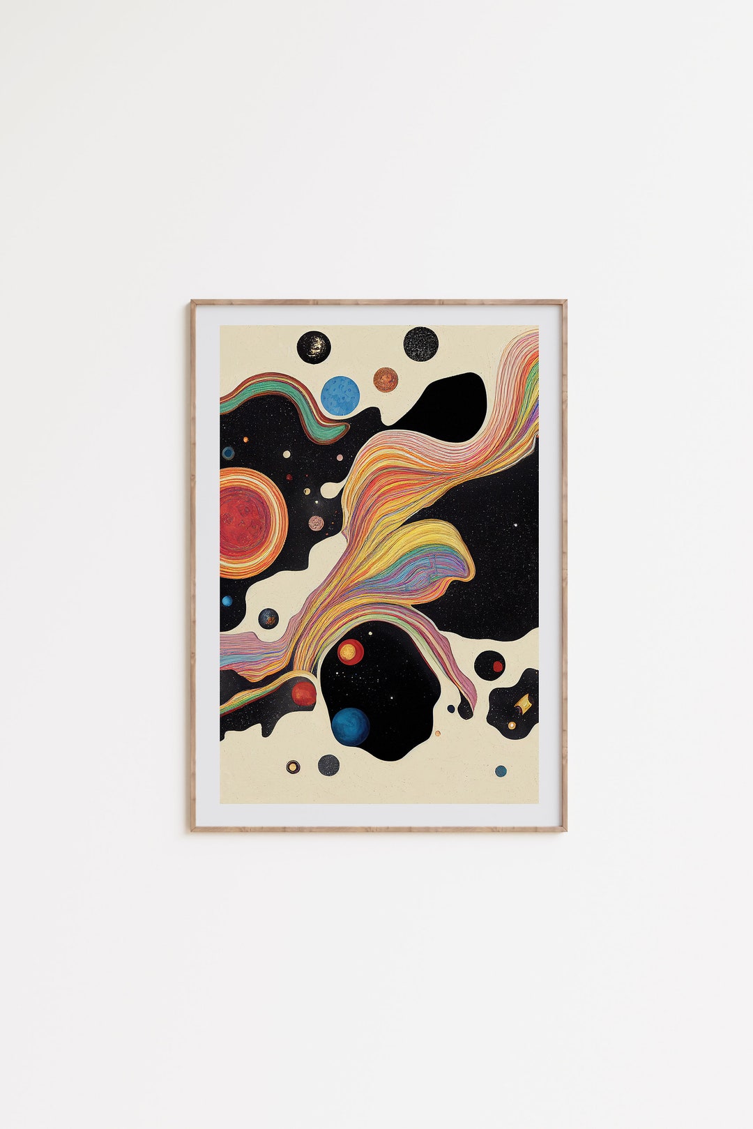Whimsical Space Art, Vintage Sci-fi Art, Retro Futurism Poster ...