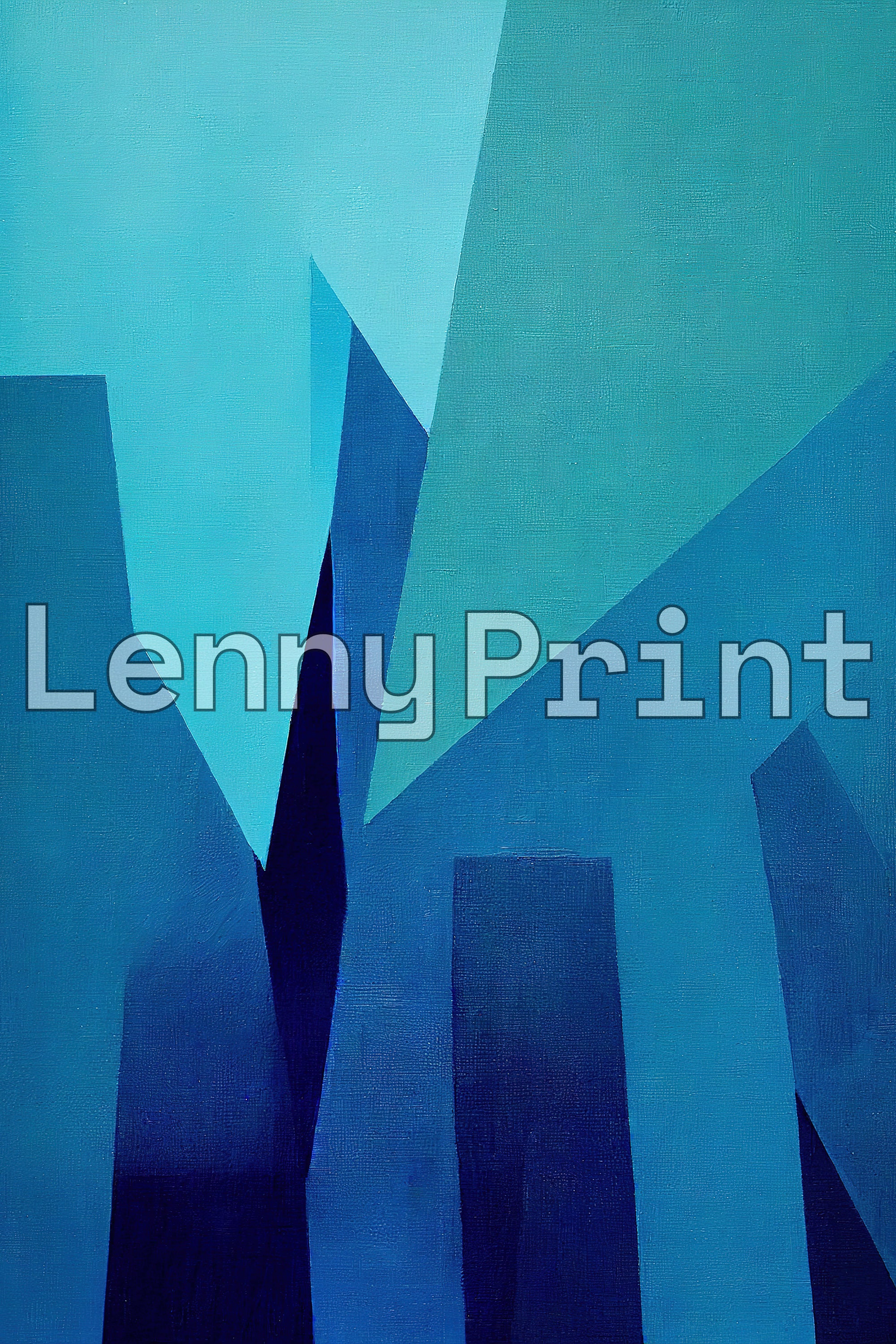 Blue Abstract Art Gallery Wall, Blue Art Set of 3, Abstract Triptych ...