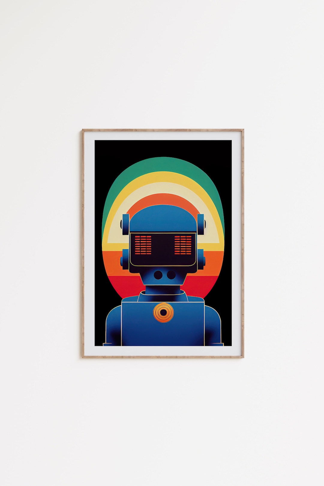 Retro Robot Art, Vintage Sci-fi Art, Space Art, Retro Futurism Poster ...