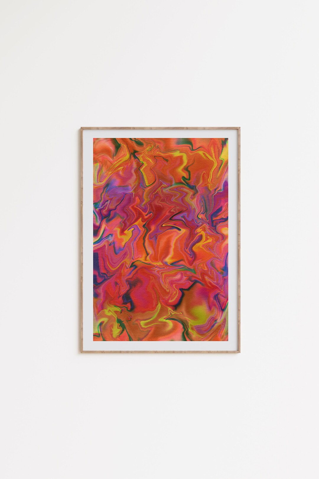 Psychedelic Wall Art, 70s Poster, Trippy Digital Download, Psychedelic ...