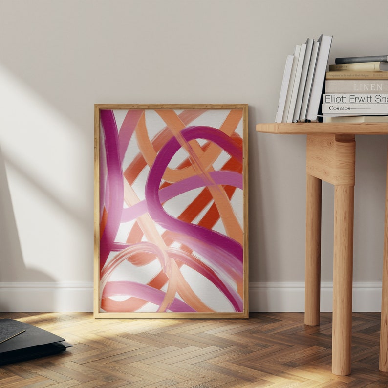 Lesbian Flag Abstract Art, Subtle Lesbian Poster, Lesbian Print, Wlw ...