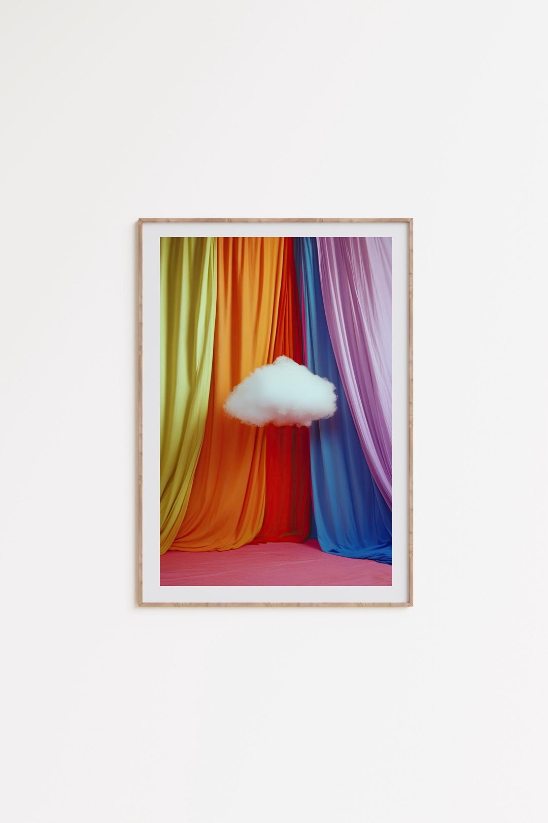 Cloud Surrealist Art Print, Vintage Surrealism, Whimsical Poster ...
