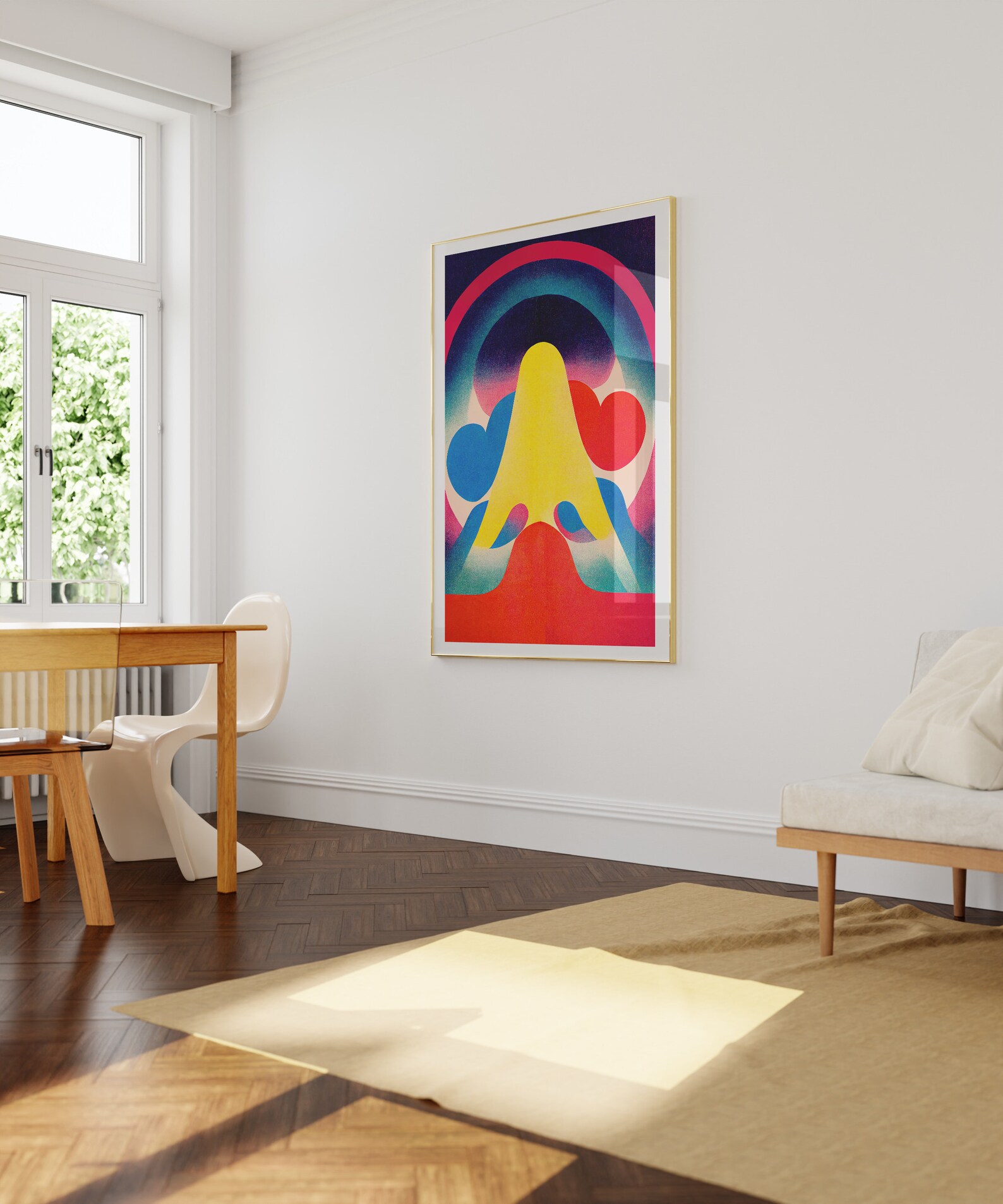 Primary Color Psychedelic Art | Graphic Retro Geometric | Psychedelic ...