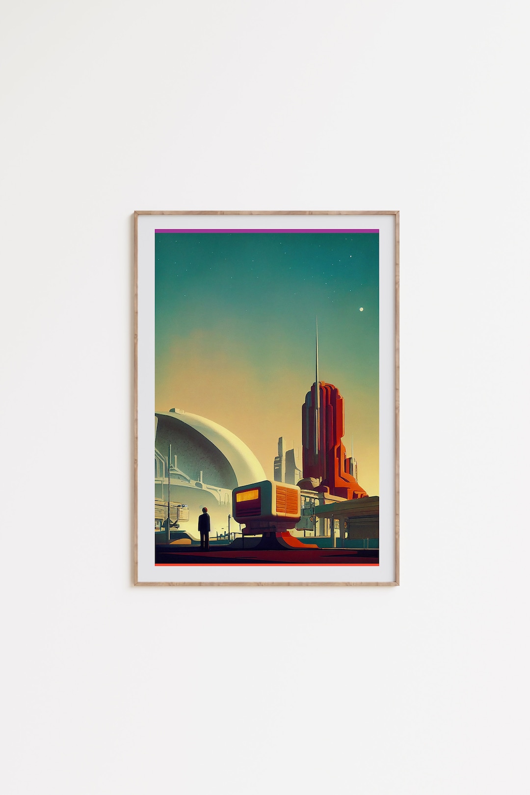 Retrofuturism Space Art, Vintage Sci-fi Prints, Space Travel Poster ...