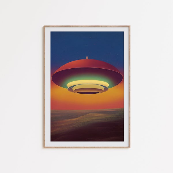 Old Ufo Poster - Etsy