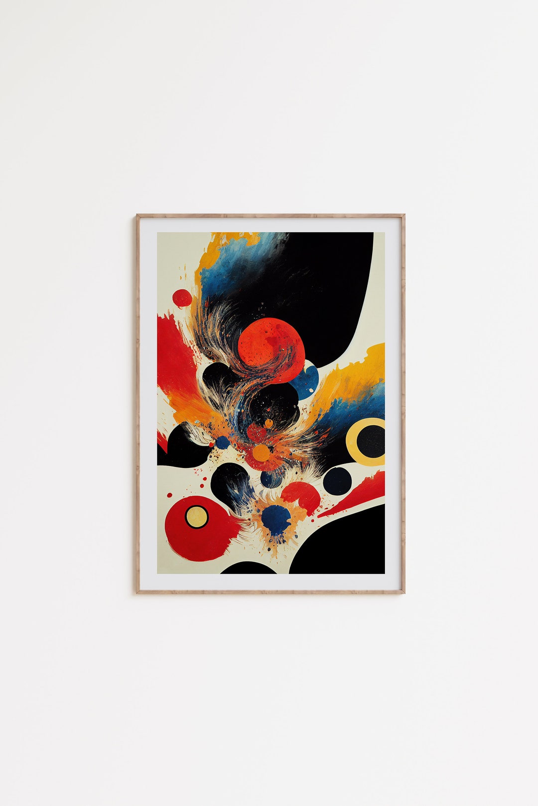 Primary Color Art, Modern Abstract Painting, Contemporary Abstract ...