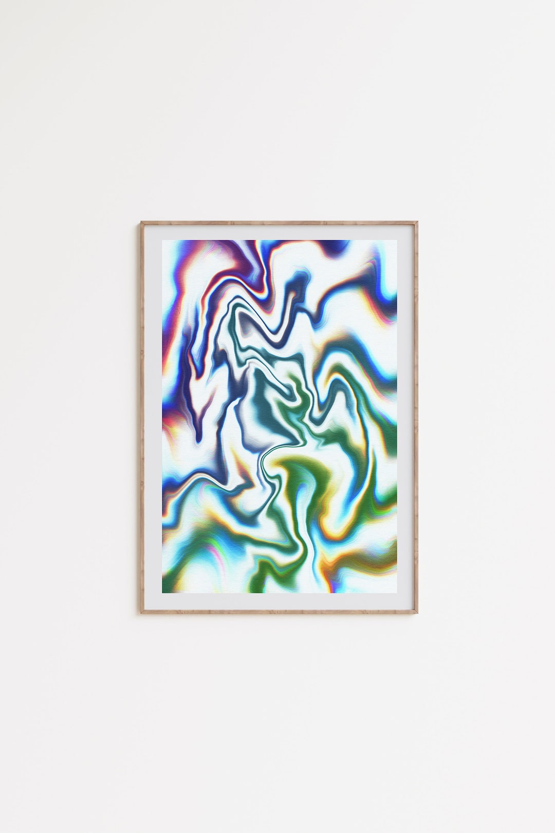 Gradient Rainbow Art, 70s Retro Printable, Psychedelic Wall Art, Trippy ...