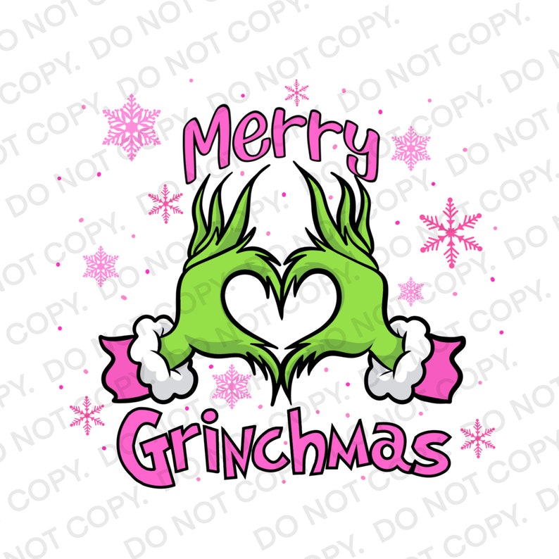 Merry Grinchmas Grinch Design PNG INSTANT DOWNLOAD - Etsy