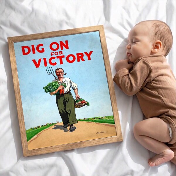 Dig for Victory Poster - Etsy UK