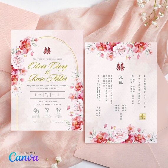 Chinese Invitations Templates