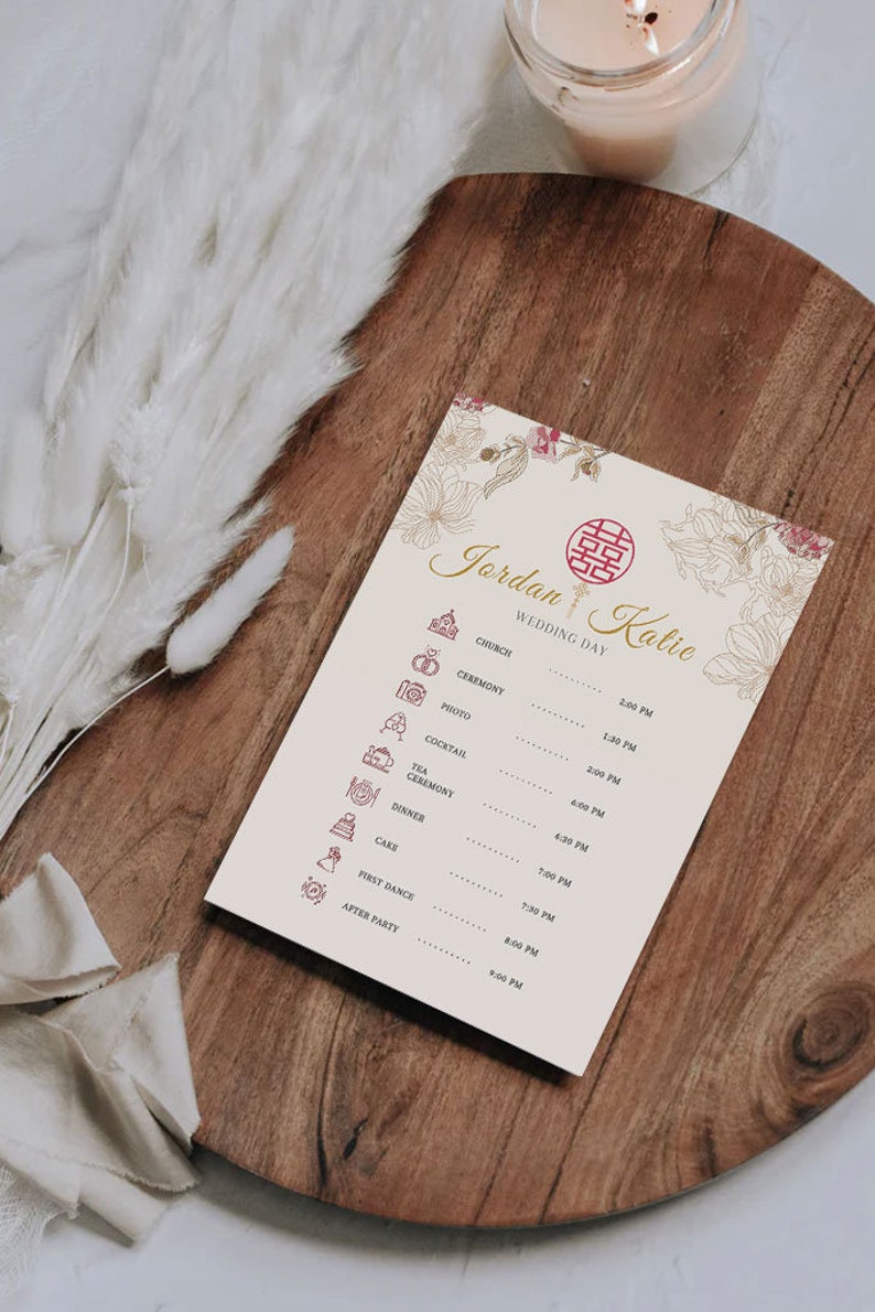 Chinese Wedding Timeline Template Vietnamese Wedding Etsy chinese-wedding-timeline-template-vietnamese-wedding-etsy