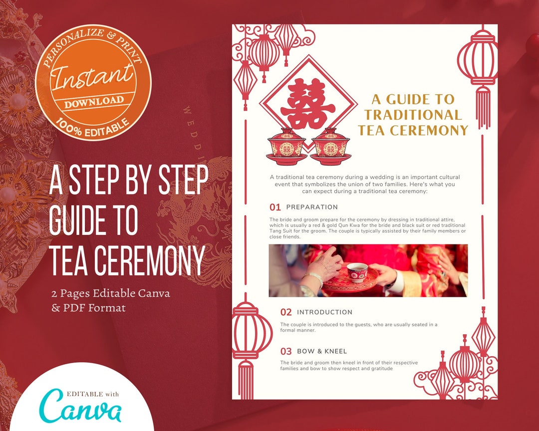 Simple Guide to Tradition Chinese Tea Ceremony Asian - Etsy