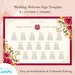 Asian Theme Wedding Seating Chart Board Template for Chinese Wedding ...