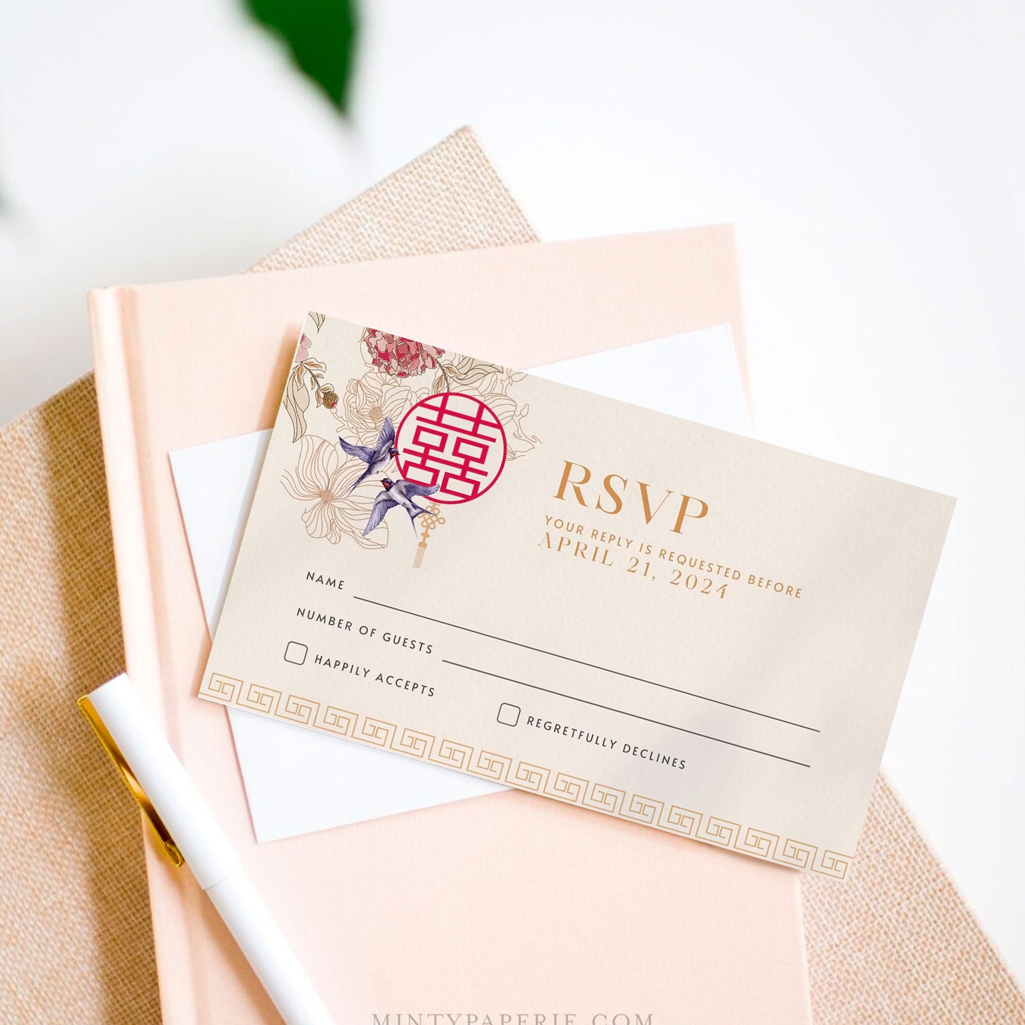 Asian Theme Wedding Invitation Card Bundle Chinese Wedding - Etsy