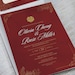 Classic Red Gold Chinese Wedding Invitation Template Oriental - Etsy