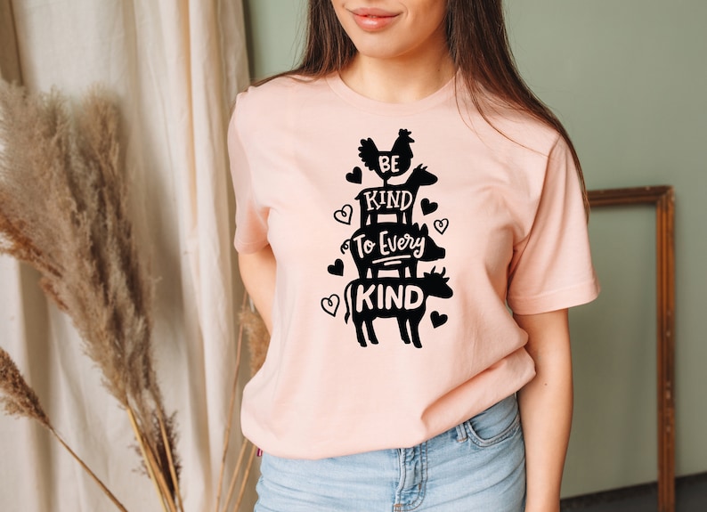 Be Kind to Every Kind, Vegan Shirt, Vegan Gift, Vegan Merch, Vegan ...