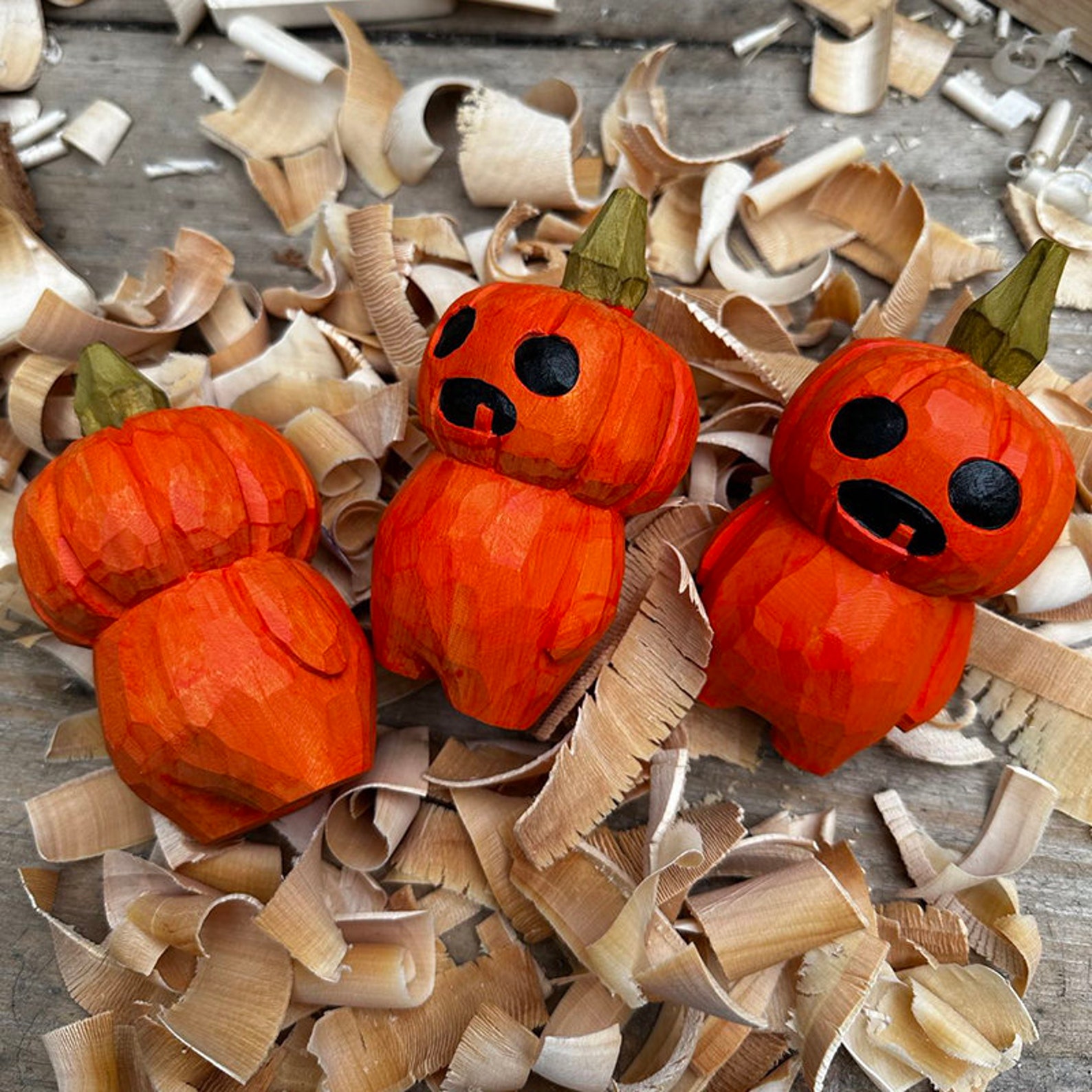 Handmade Wooden Carving Pumpkin Sculpture,pumpkin Ornaments,hand Carved ...