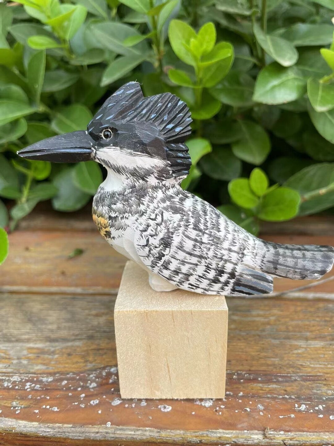 Handmade Wooden Carving Bird Sculpture Hand Carved Wood Bird Figurine ...