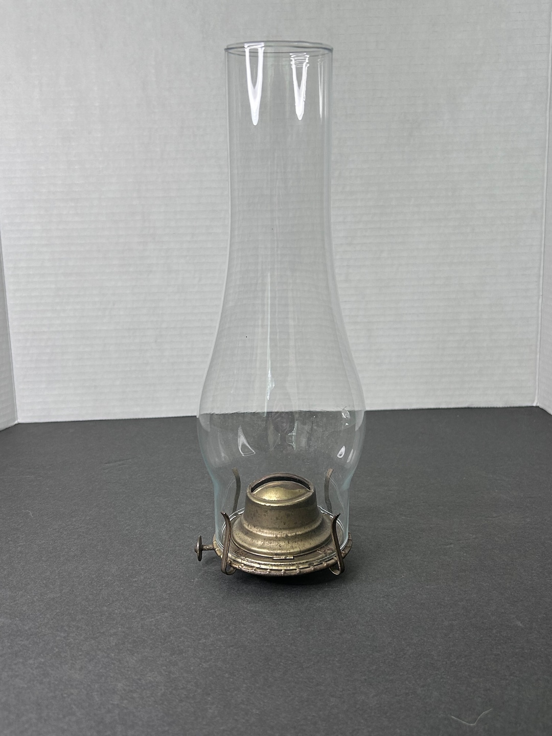 Vintage Kerosine Homestead Oil Lamp Wall Mount Attachment Clear Glass ...