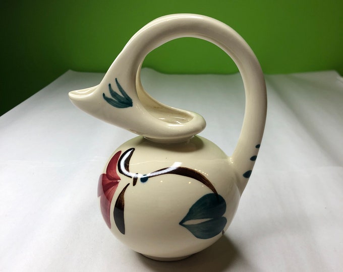 Vintage Puritan Pottery Ivy/red Blossom Honey Jug. - Etsy