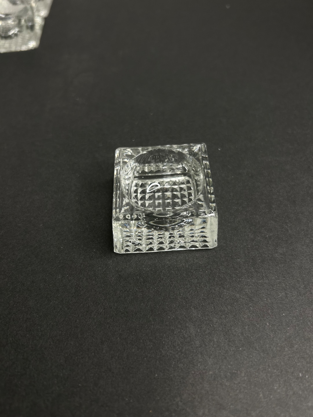 Vintage Square Edge Waffle Open Salt Well - Etsy