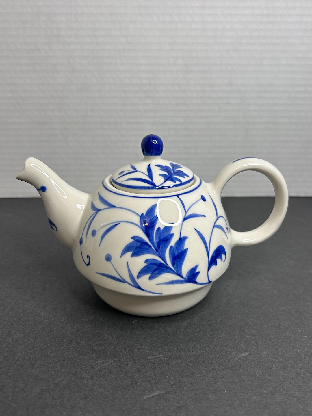 Vintage Glossy Porcelain Custom Made/unmarked Blue and White Delft ...