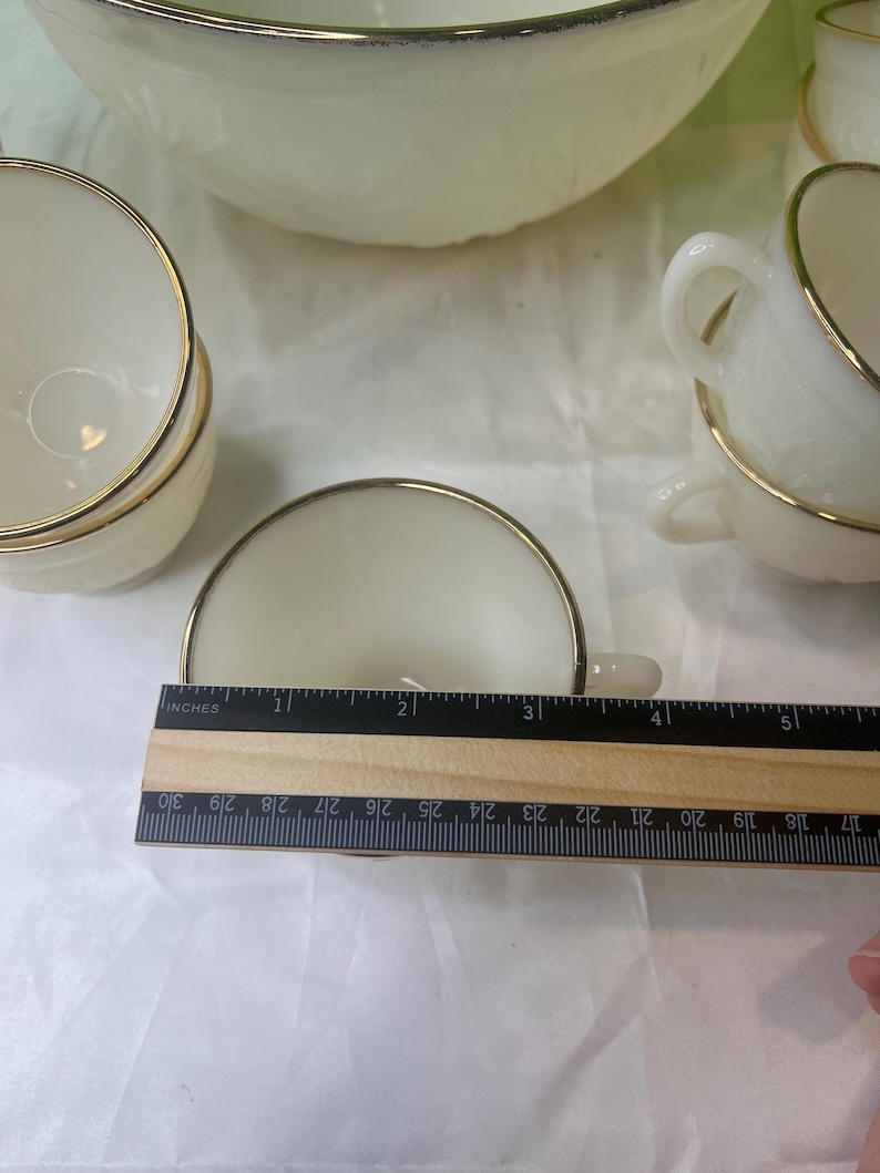 Vintage Anchor Hocking or Indiana Glass Sandwich Mille Glass Floral ...