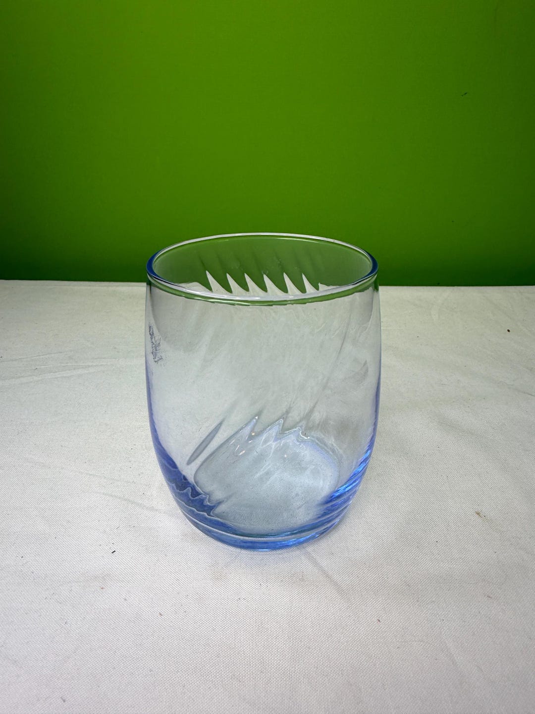 Vintage Libbey Misty Blue Optic Swirl Rocks Whiskey Cocktail Glass - Etsy