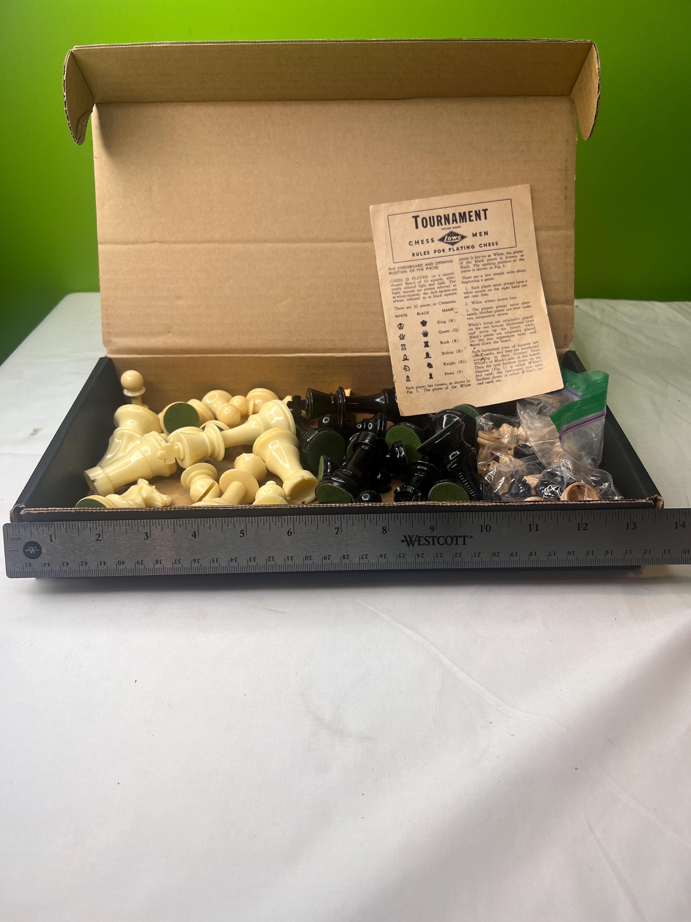 Vintage Chess Set Without a Board ~ Has Mini Chess Pieces Also ~ Unsure ...