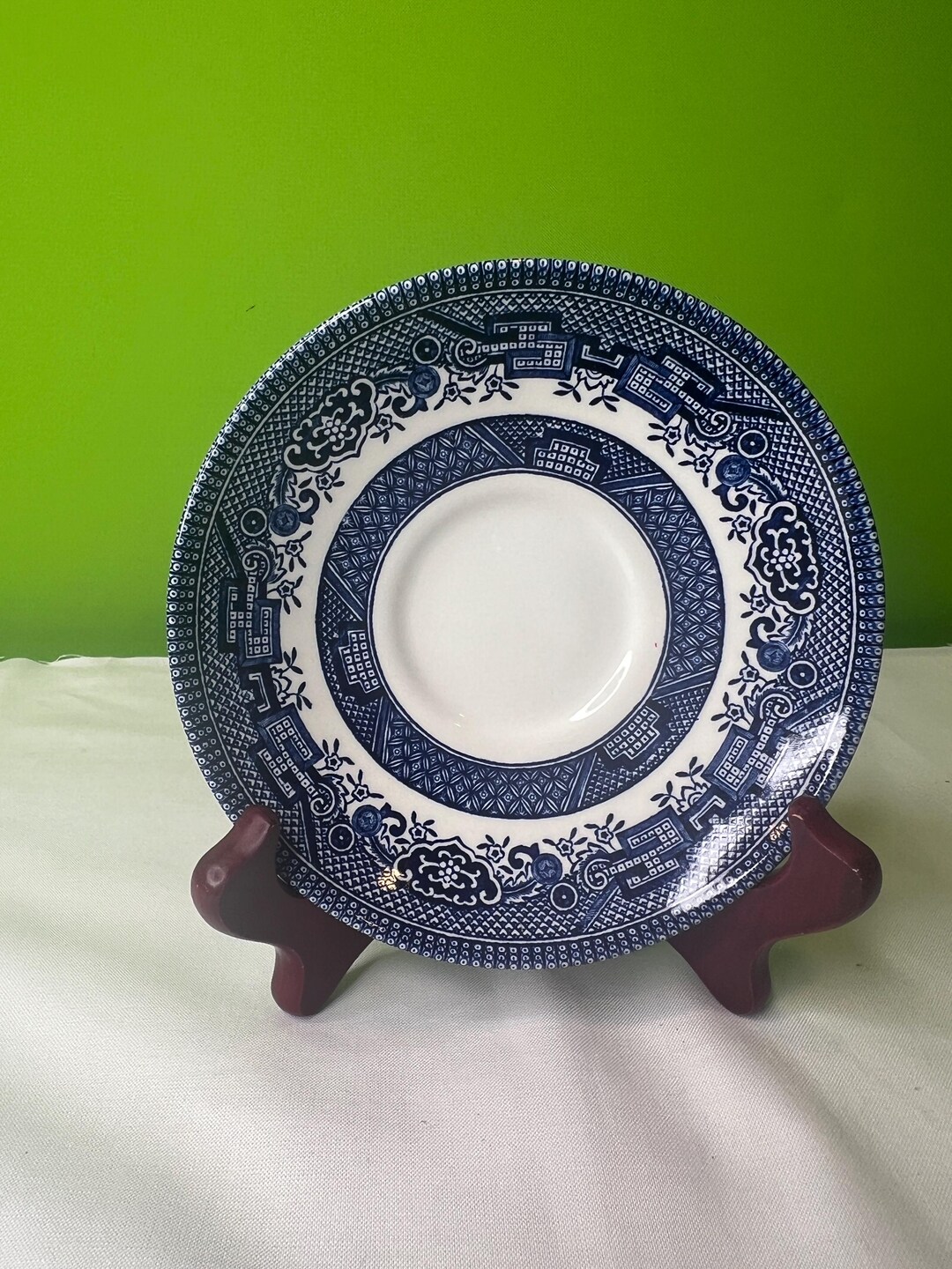 Vintage Blue Willow Saucer 5 1/2”,, by Churchill, Made in England ...