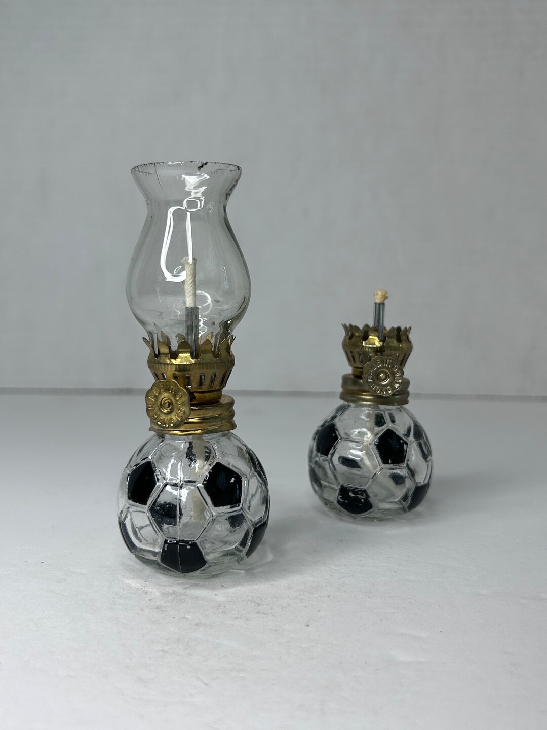 Vintage Miniature Soccer Ball Football Oil Kerosene Lamp - Etsy