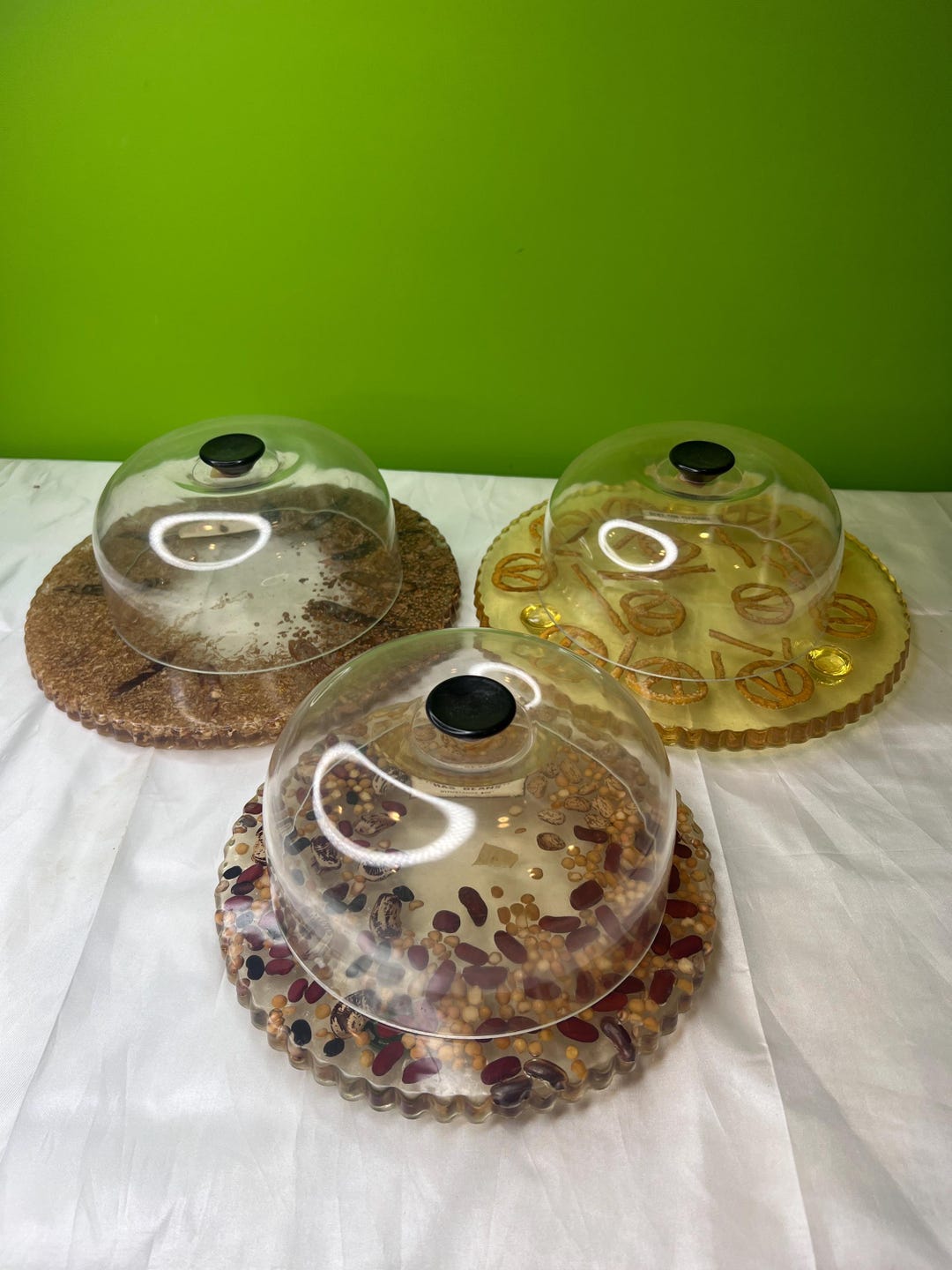 Vintage Choice of Gourmet Galerie Resin Lucite Hot Plate Trivets With ...