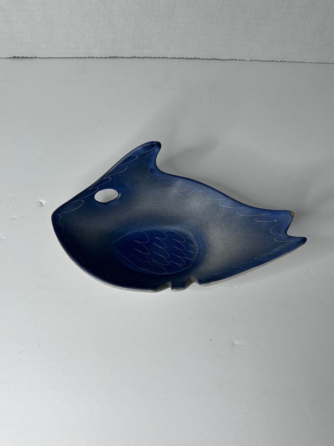 Vintage Handpainted California Cleminsons Shark Fish Pottery Decorative ...
