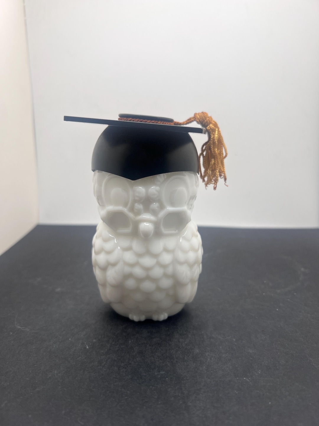 Vintage 1970s Avon Graduation Milk Glass Owl Perfume Cologne Bottle ...