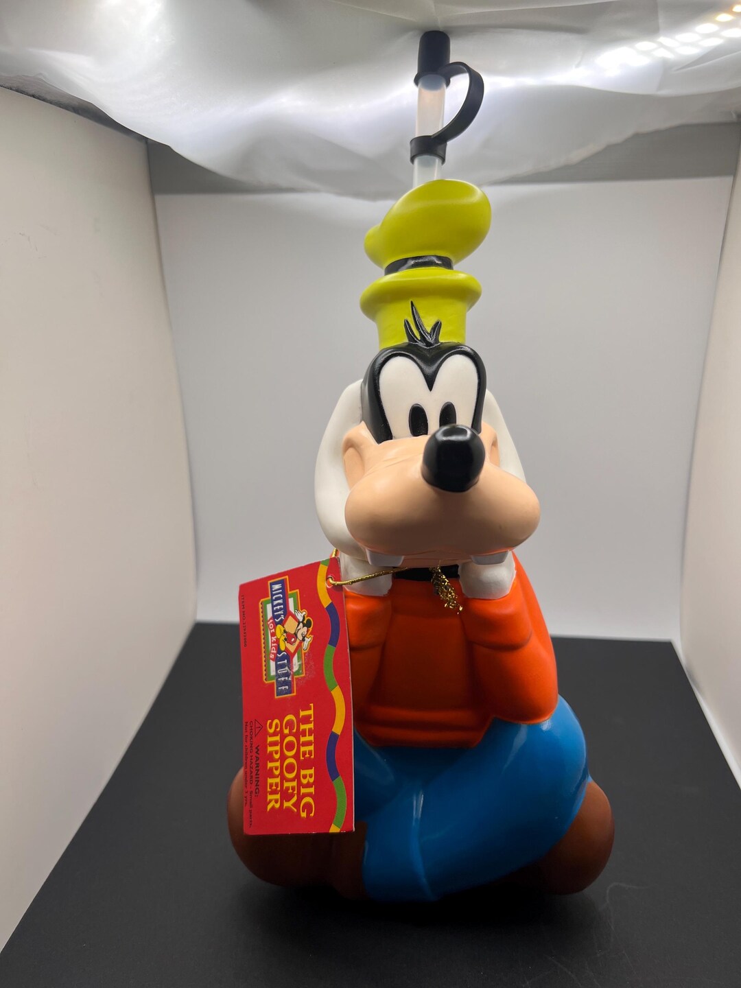 Vintage New 12” Disney Goofy Water Drink Bottle ~ “the Big Goofy Sipper ...