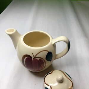 Vintage Puritan Pottery 2 Cup Teacup Individual Size Apple and Pear ...