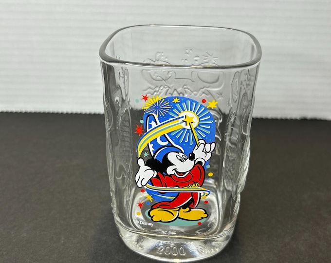 Vintage Disney World Epcot Mcdonald's Collectible Square Engraved Glass ...