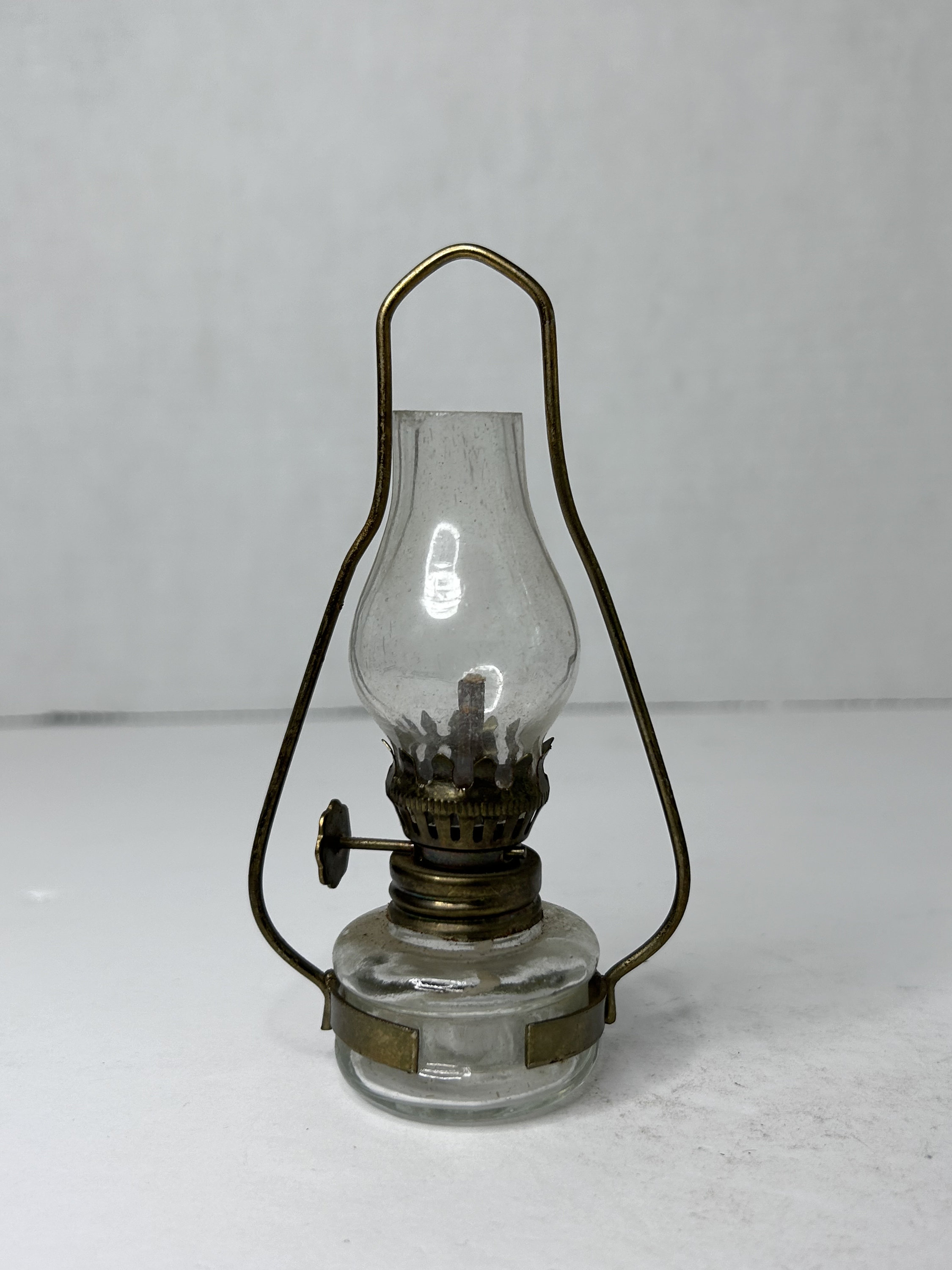 Vintage Mini Handheld Clear Oil Wick Lamp Wire Handle - Etsy