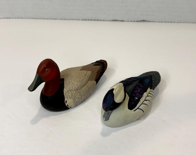 Vintage Avon Duck Collector Series Canvasback and Bufflehead Stone ...