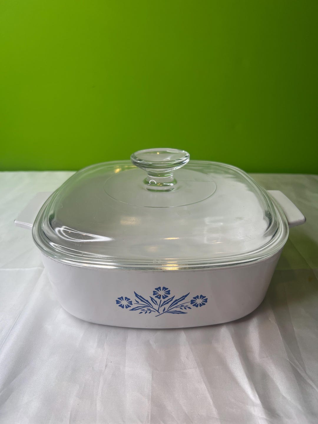 Vintage Corning Ware Blue Cornflower Casserole Dish With Pyrex Lid ...