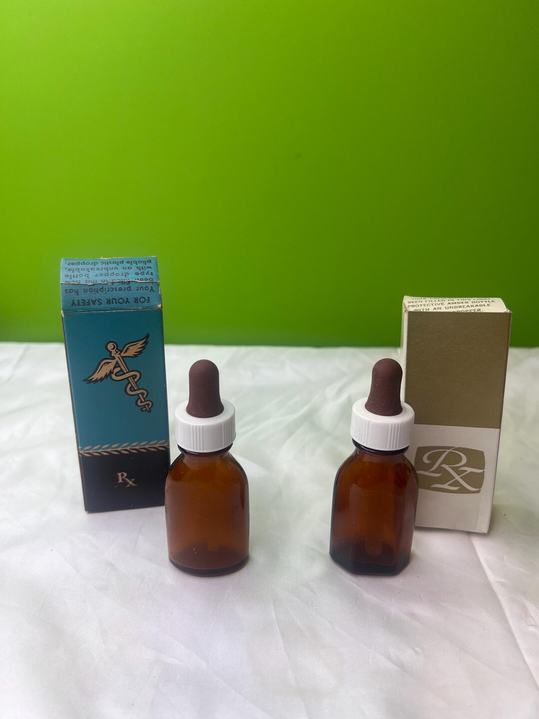 Vintage Choice of 2 Amber Glass Empty Medicine Droppers With Boxes - Etsy