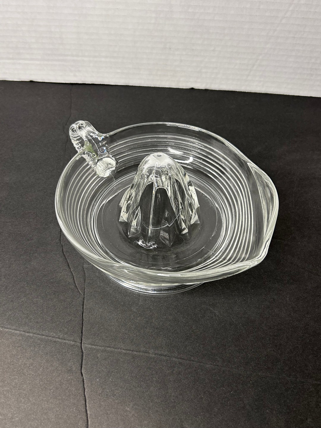 Vintage Clear Glass Citrus Lemon Lime Footed Juicer Hazel Atlas - Etsy