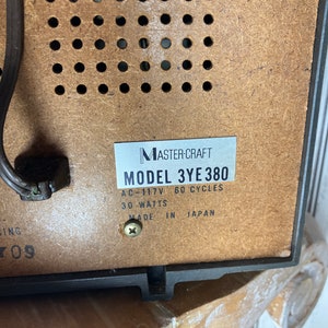 Vintage Super Cool 4 Speaker 1962 Master Craft AM-FM Radio - Etsy
