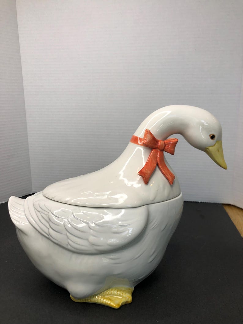 Vintage Goose Cookie Jar by Otagiri of Japan 1980s Vintage Country ...