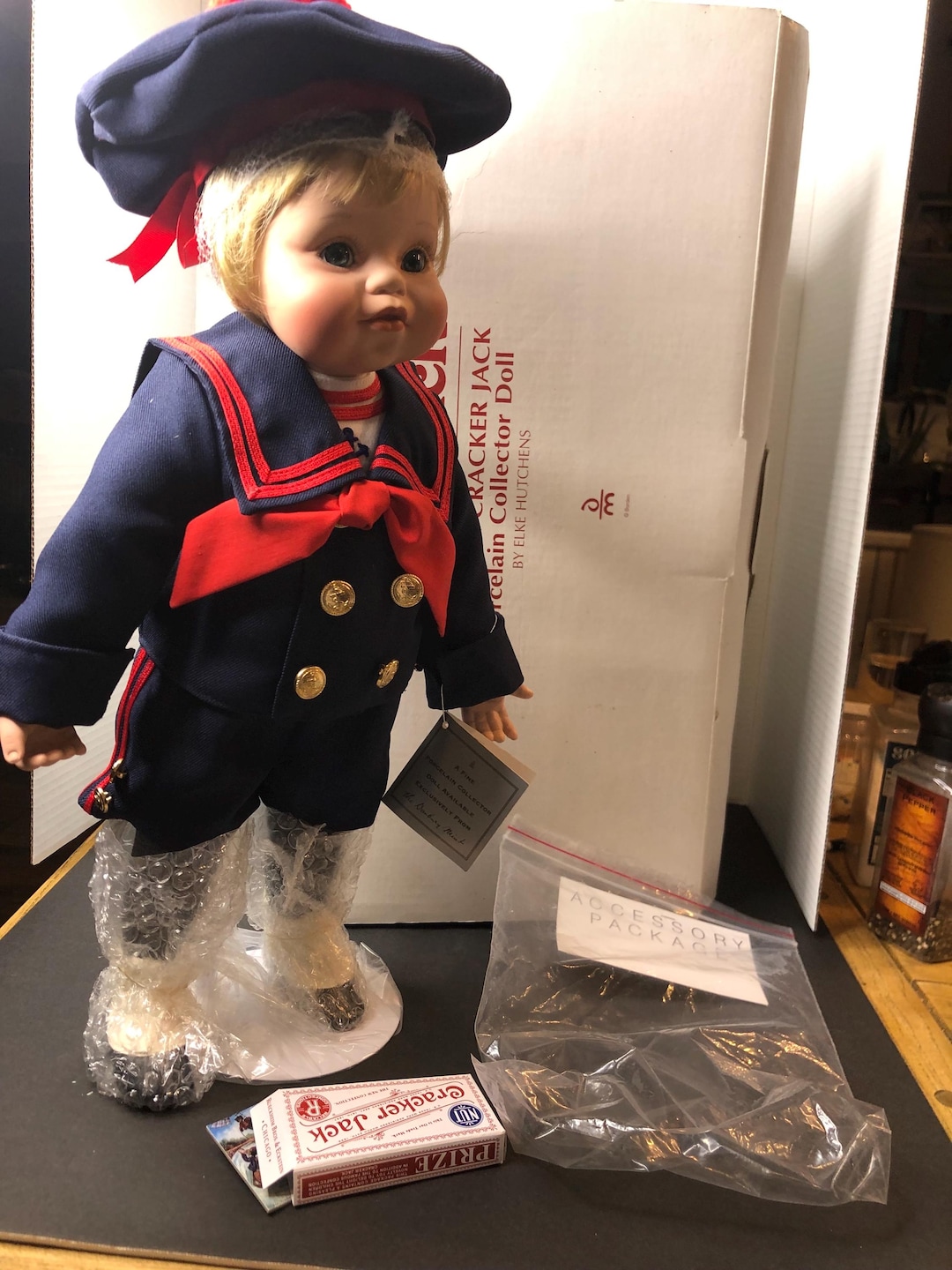 Vintage Little Jack Official Cracker Jack Porcelain Collector Doll ...