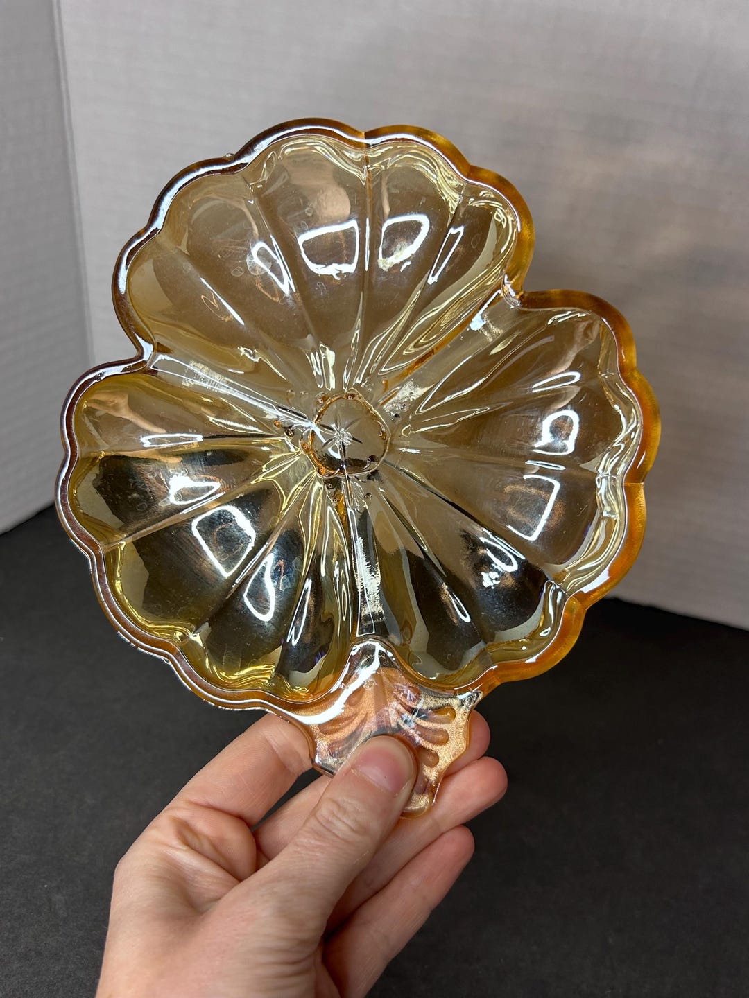 Vintage Cardinal Transparent Yellow/gold Shamrock 3 Divided Tray - Etsy