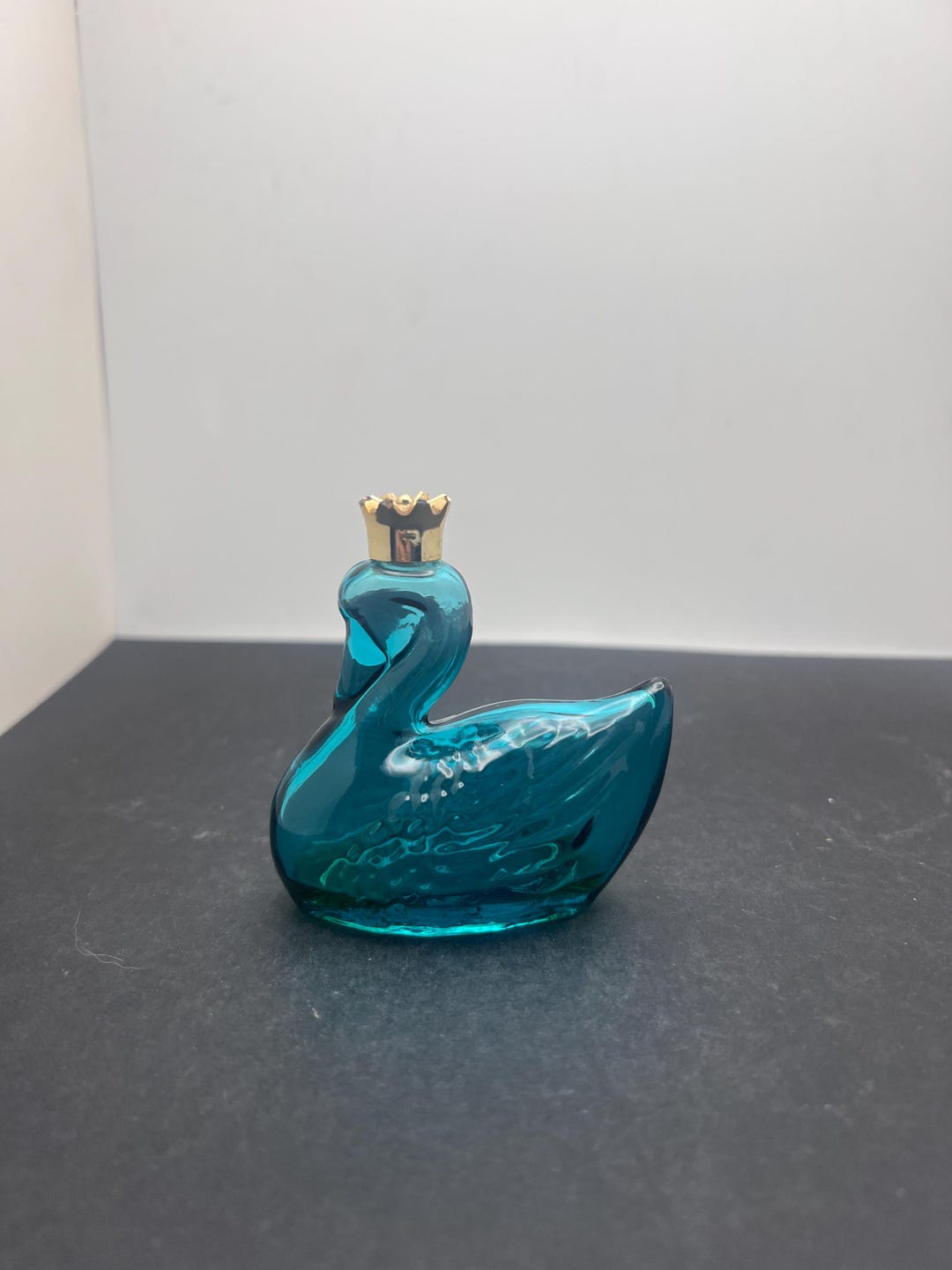 Vintage 1974 Avon Royal Swan Teal Perfume Bottle, Vintage Avon, Avon ...